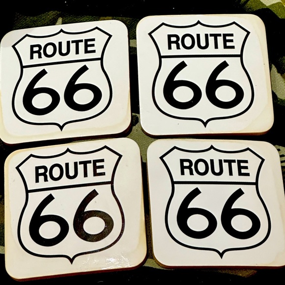 Accessories | Route 66 Coaster Set Of 4 | Poshmark